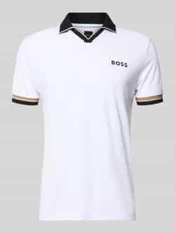 HUGO BOSS Slim Fit Poloshirt mit Label Print Modell PL_TOC SERVE 2