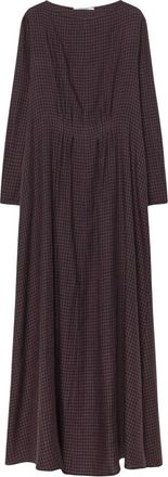 Pomandere Femme, Robes, Brun, Taille: 42 FR Robe en Flanelle &agrave; Carreaux Vichy
