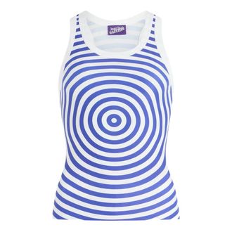 Jean Paul Gaultier Damen, Oberteile, Blau, SGr&ouml;&szlig;e
