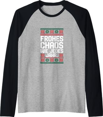 Mapanoli Design Frohes Chaos Wie Jedes Jahr Weihnachts Humor Raglan