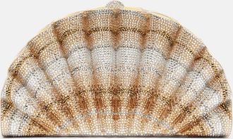 Judith Leiber Clutch Origami Fan mit Kristallen