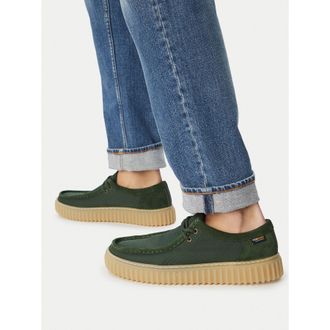 Clarks Halbschuhe Clarks Torhill Lo 26186160 Gr&uuml;n