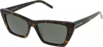 Saint Laurent Sonnenbrille - SL 276 MICA-002 53 Sunglass WOMAN ACETAT - Gr. unisize - in Goldbraun - für Damen