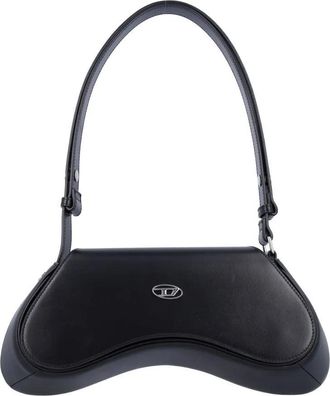 Diesel Hobo Bags - Black Leather Play Crossbody - Gr. unisize - in Schwarz - f&uuml;r Damen