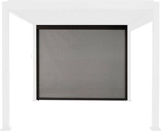 Sweeek Sweeek - Store vertical gris pour pergola bioclimatique 3m - Aluminium et textil&egrave;ne - Protection UV et intemp&eacute;ries - Usage ext&eacute;rieur