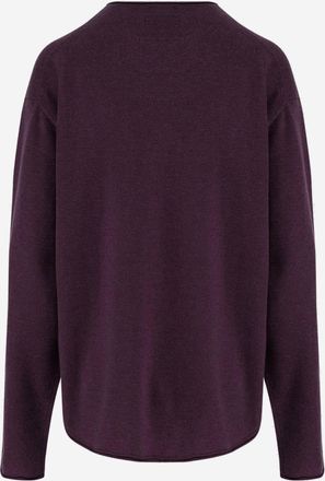 Guest In Residence Cashmere Crew Neck Sweater - Purple