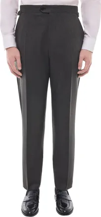 Fursac Pantalon de costume ajust&eacute; en flanelle - Taille 37 - Homme