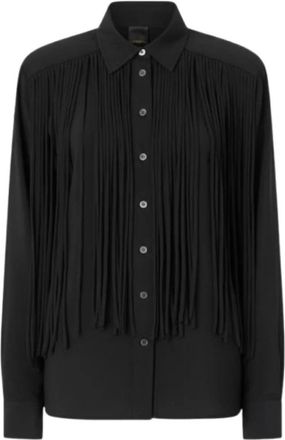 Pinko Pinko, Femme, Blouses et Chemises, Noir, Taille: 42 FR Pinko Chemises Black