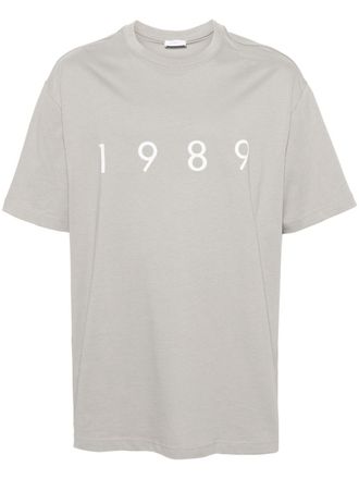 1989 STUDIO t-shirt en coton à logo imprimé - Gris