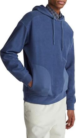 Benetton Maglia C/CAPP. M/L 3nmeu201x Sweatshirt &agrave; Capuche, Bleu, L Homme