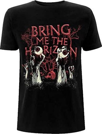 Bring Me The Horizon T Shirt Graveyard Eyes Band Logo Nouveau Officiel Homme Size M