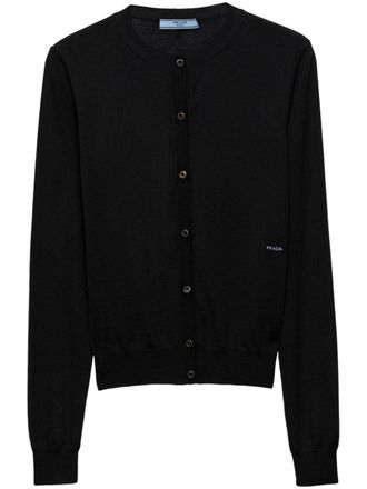 Prada cardigan en laine - Noir