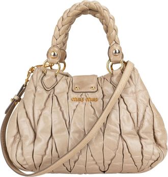 Miu Miu Crossbody Bags - Miu Miu Quilted Leather City Handbag - Gr. unisize - in Bunt - f&uuml;r Damen