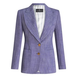 Etro Casual Blazer - - Jackets - Damen - Blau - XS