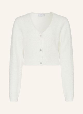 Danamade Danamade Cropped-Strickjacke Mit Schmucksteinen beige