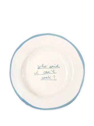 Laetitia Rouget assiette Who said I cant cook? - Blanc
