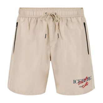 Iceberg Homme, Maillots de bain, Beige, Taille: XL Boxer Swim Shorts