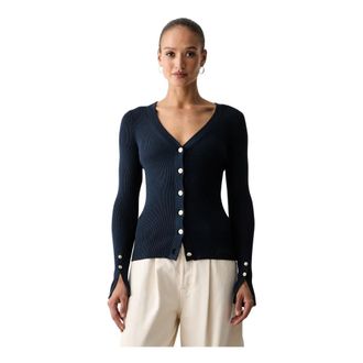 Guess Ellie Cardigan - - Knitwear - Damen - Blau - L
