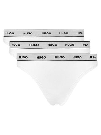 HUGO BOSS String-Set Triplet Thong Stripe 50545680 Wei&szlig;