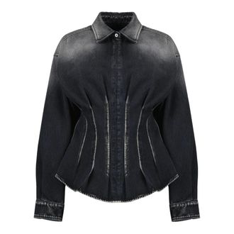 Moschino Denim Shirt - - Blouses & Shirts - Damen - Grau - S