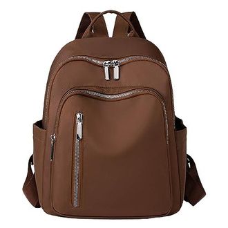 Generic Sac &agrave; dos l&eacute;ger de grande capacit&eacute; pour &eacute;coli&egrave;res et femmes, sac &agrave; dos d&eacute;contract&eacute; tendance en cuir souple, sac &agrave; dos de voyage, sac d&eacute;cole, sac d&eacute;col