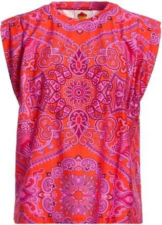 Farm Rio PAISLEY SCARF RED T-SHIRT BLOUSE