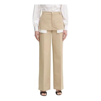 Silvian Heach Weite Hosen - - Trousers - Damen - Beige - XS