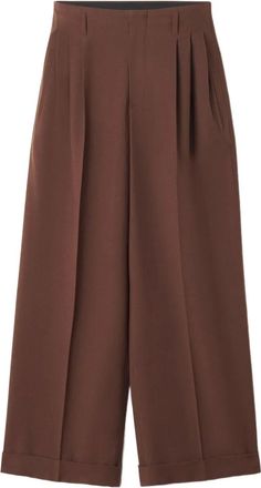 Lanvin pantalon à plis - Marron