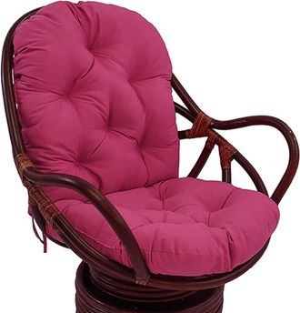 Generic Wasserdichtes Schaukelstuhlkissen, Dicke Bequemer Schaukelsessel Kissen für Liege Rattan Garten Terrasse Matte(pink)