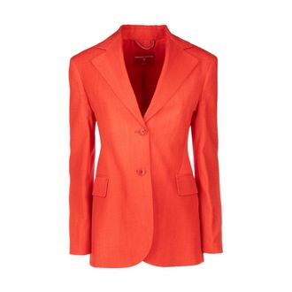Ermanno Scervino Femme, Vestes, Rouge, Taille: 38 FR Blazer &agrave; Poches &agrave; Rabat