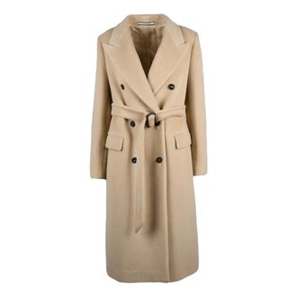 Tagliatore Zweireihiger Mantel - - Coats - Damen - Beige - S