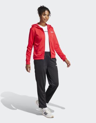 adidas Essentials - Surv&ecirc;tement &agrave; logo lin&eacute;aire - Rubis pur-Rouge