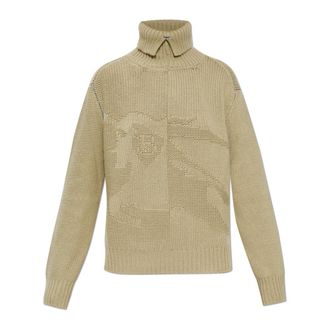 Burberry Cashmere Rollkragenpullover - - Knitwear - Damen - Gr&uuml;n - M