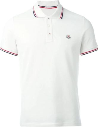 Moncler Polo Hemd - - Tops - Herren - Wei&szlig; - L