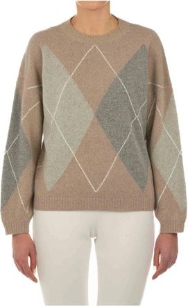 Le Tricot Perugia Femme, Pulls, Multicolore, Taille: 40 FR Taupe Pearl Grey Pullover Sweater