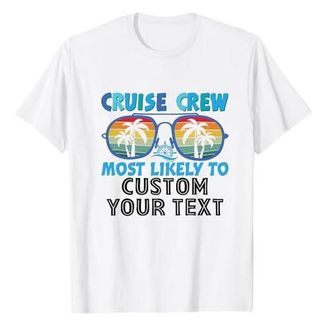 Generic T-shirt de croisi&egrave;re pour femme 2025 avec motif graphique pour sortir, d&eacute;contract&eacute;, haut de sport, t-shirt d&eacute;t&eacute; &agrave; col rond, coupe ample, mignon voyage