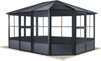 Sojag Sojag Alu Pavillon & Jardin dhiver froid Charleston 1212 Pavillon Hardtop Anthracite 384x384x281 cm