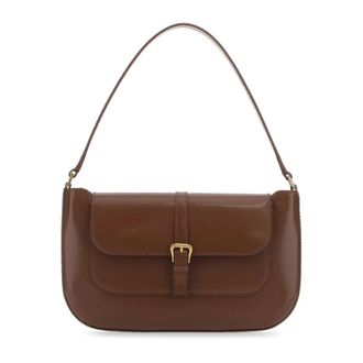 by FAR By Far, Femme, Sacs, Brun, Taille: ONE Size Sac &agrave; Bandouli&egrave;re en Cuir Marron