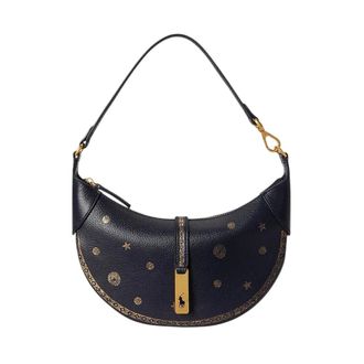 Polo Ralph Lauren Sac bandouli&egrave;re en cuir - Femme - Sacs - Noir - Taille: ONE Size