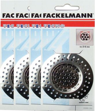 Fackelmann Edelstahl-Sp&uuml;lbeckensieb, Silber