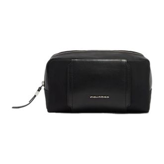 Piquadro Kleine Kosmetiktasche aus wasserabweisendem Stoff - - Bags - Damen - Schwarzk - ONE SIZE