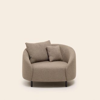 Madura Fauteuil Julika Glory taupe - MARRON