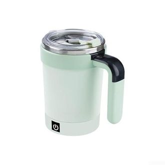 Generic Tasse &agrave; caf&eacute; avec m&eacute;langeur automatique avec batterie rechargeable et affichage de la temp&eacute;rature, tasse &agrave; m&eacute;langer magn&eacute;tique en acier inoxydable pou