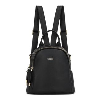 Kazar Femme, Sacs, Noir, Taille: ONE Size Sac &agrave; dos en cuir avec fonction sac &agrave; main