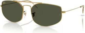 Ray-Ban unisex, Accessoires, Jaune, Taille: 60 MM Lunettes de Soleil Aviateur Modernes avec Verres Verts