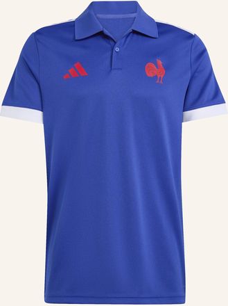 adidas Frankreich Rugby Home Replica Fan-Poloshirt blau