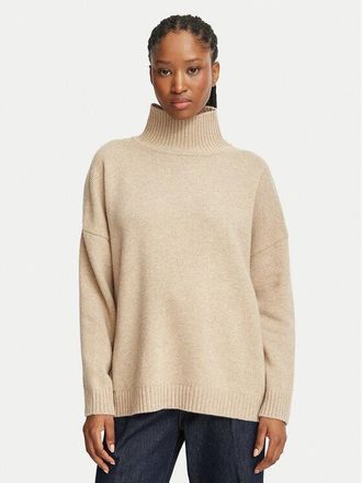 Max Mara Rollkragenpullover Borgia 2625366142 Beige Relaxed Fit