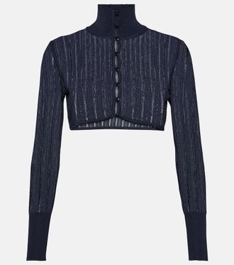 Alaia Alaïa Cardigan raccourci Crinoline