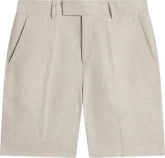 Ted Baker Kelleys Stretch-leinen-shorts Aus Stein