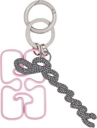 Ganni Femme, Accessoires, Rose, Taille: ONE Size Butterfly Logo Keyring